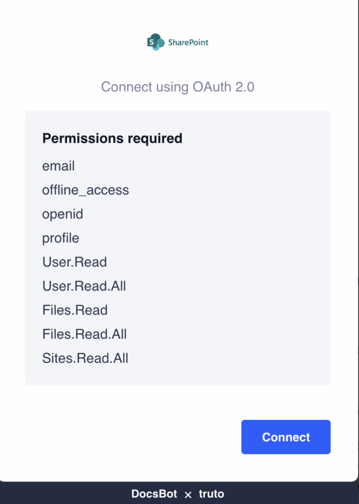 Training a Chatbot from Microsoft SharePoint Files - DocsBot AI